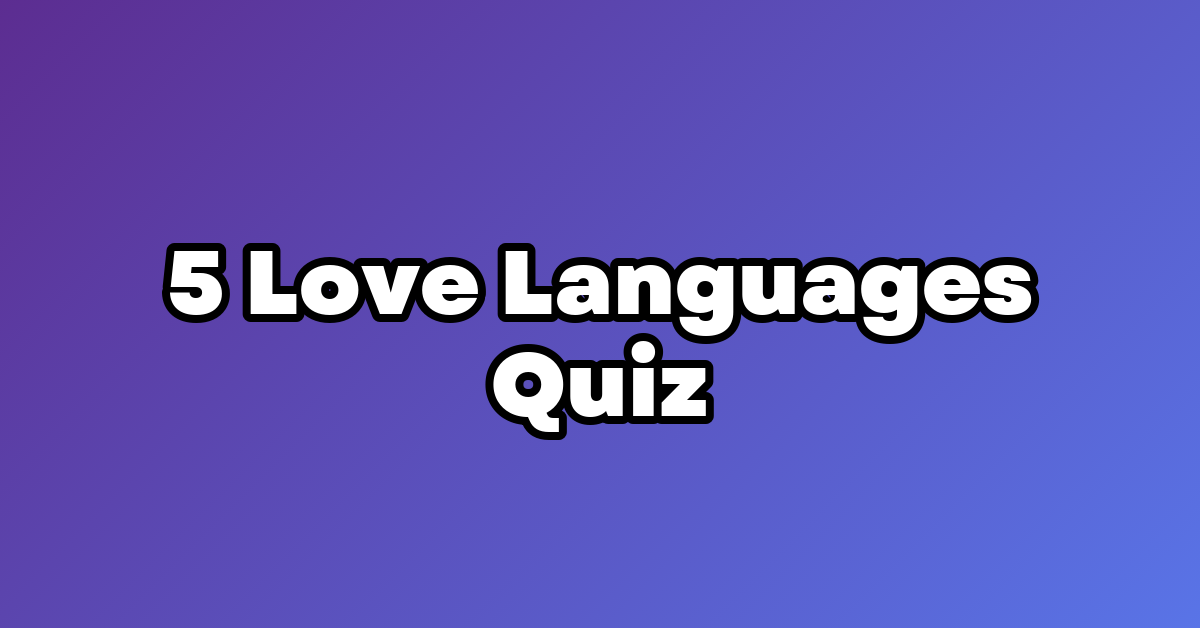 5 Love Languages Quiz - Joga Quiz