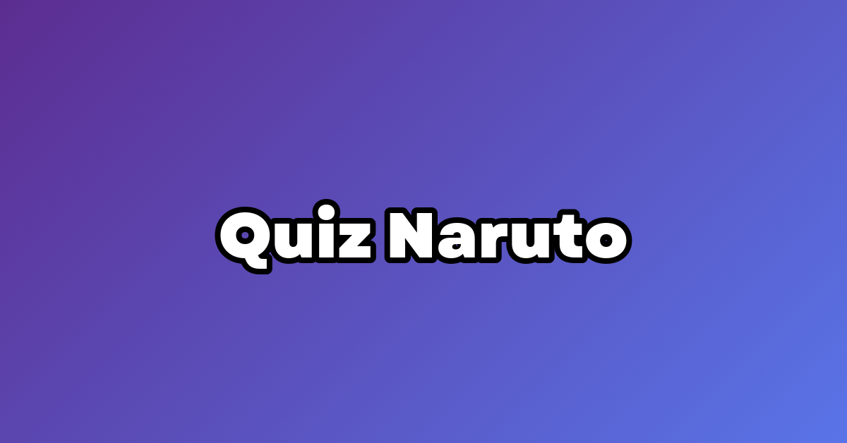 Quiz Naruto - Joga Quiz