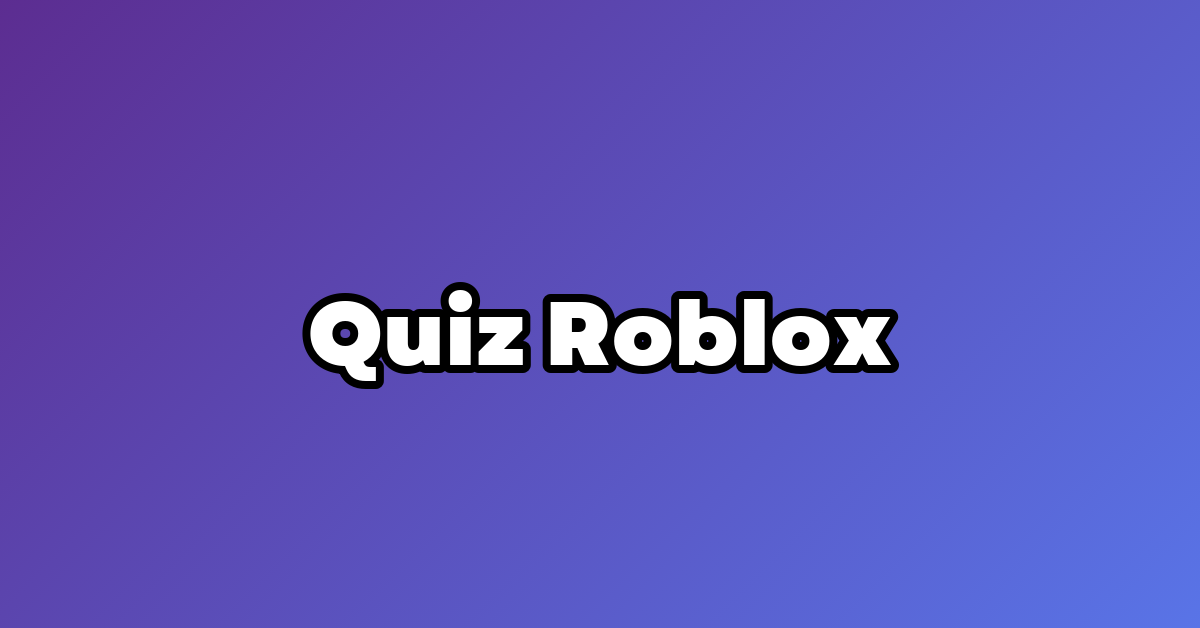 Quiz Roblox - Joga Quiz